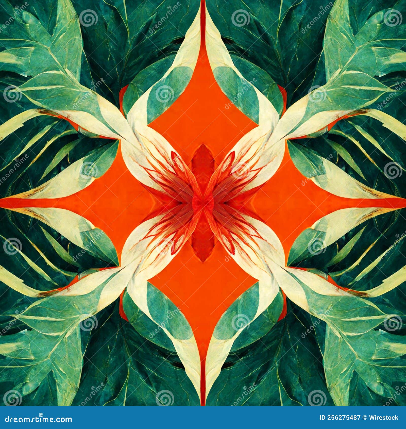 Tropical Floral Seamless Pattern for Background Stock Illustration ...