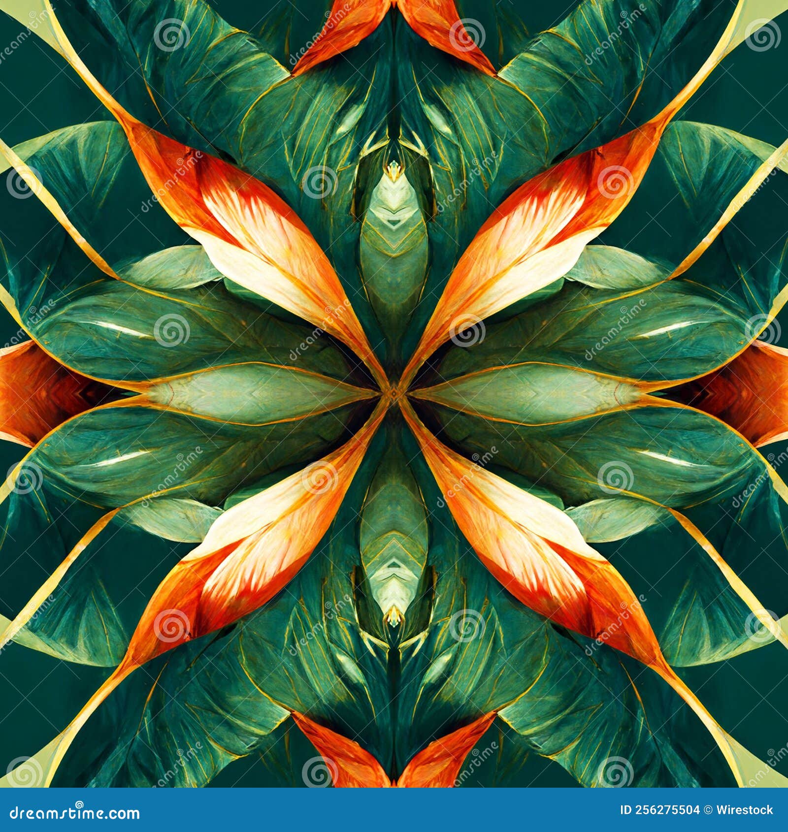 Tropical Floral Seamless Pattern for Background Stock Illustration ...