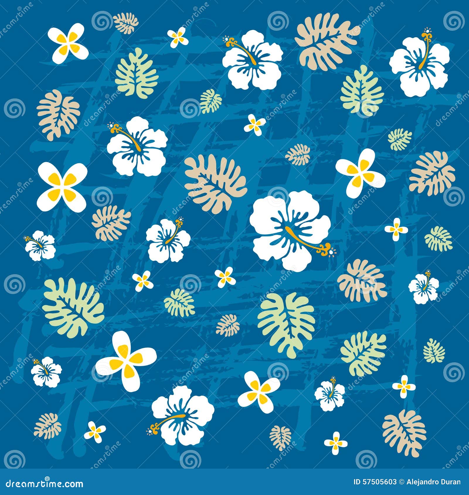 Tropical flowers texture stock vector. Illustration of background ...
