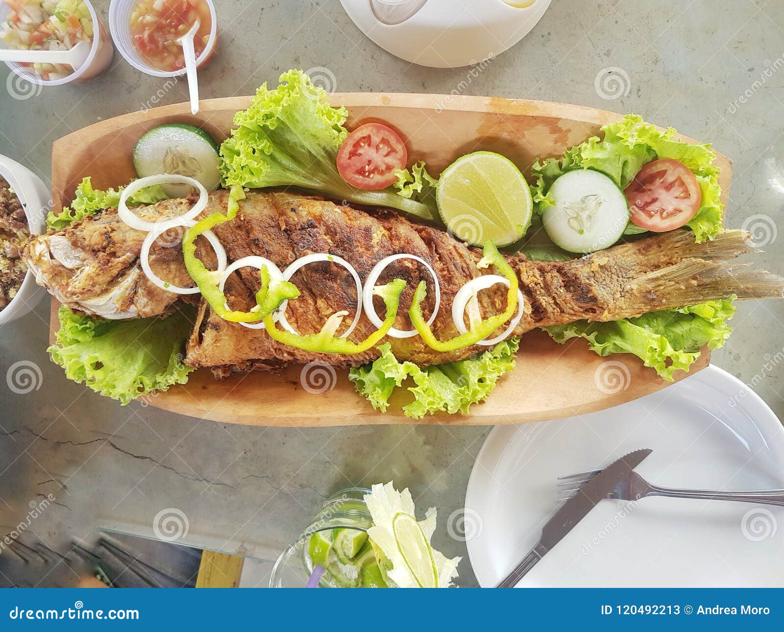 River fish stock image. Image of food, tropical, onions - 120492213