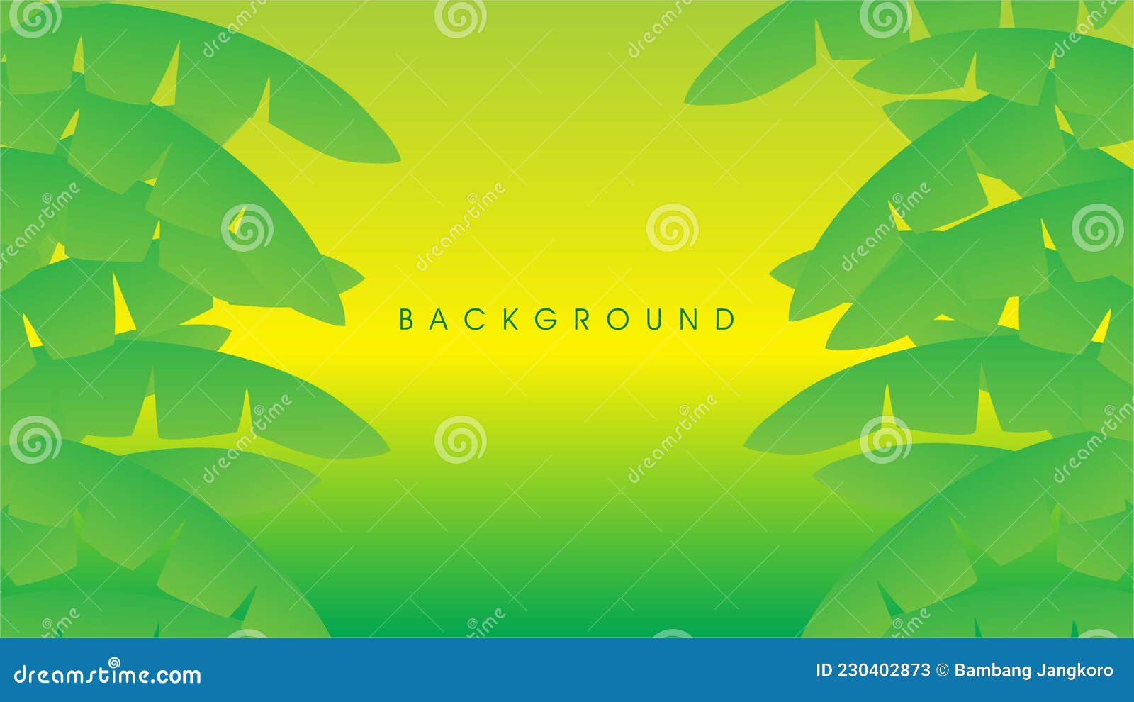 Plants and Nature on Right and Left, Background Stock Vector ...
