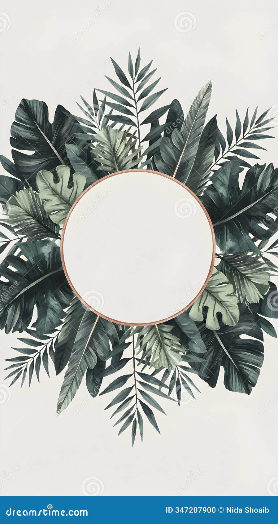 Tropical Frame Lush Tropical Foliage Frames a Peaceful, Centered Space ...
