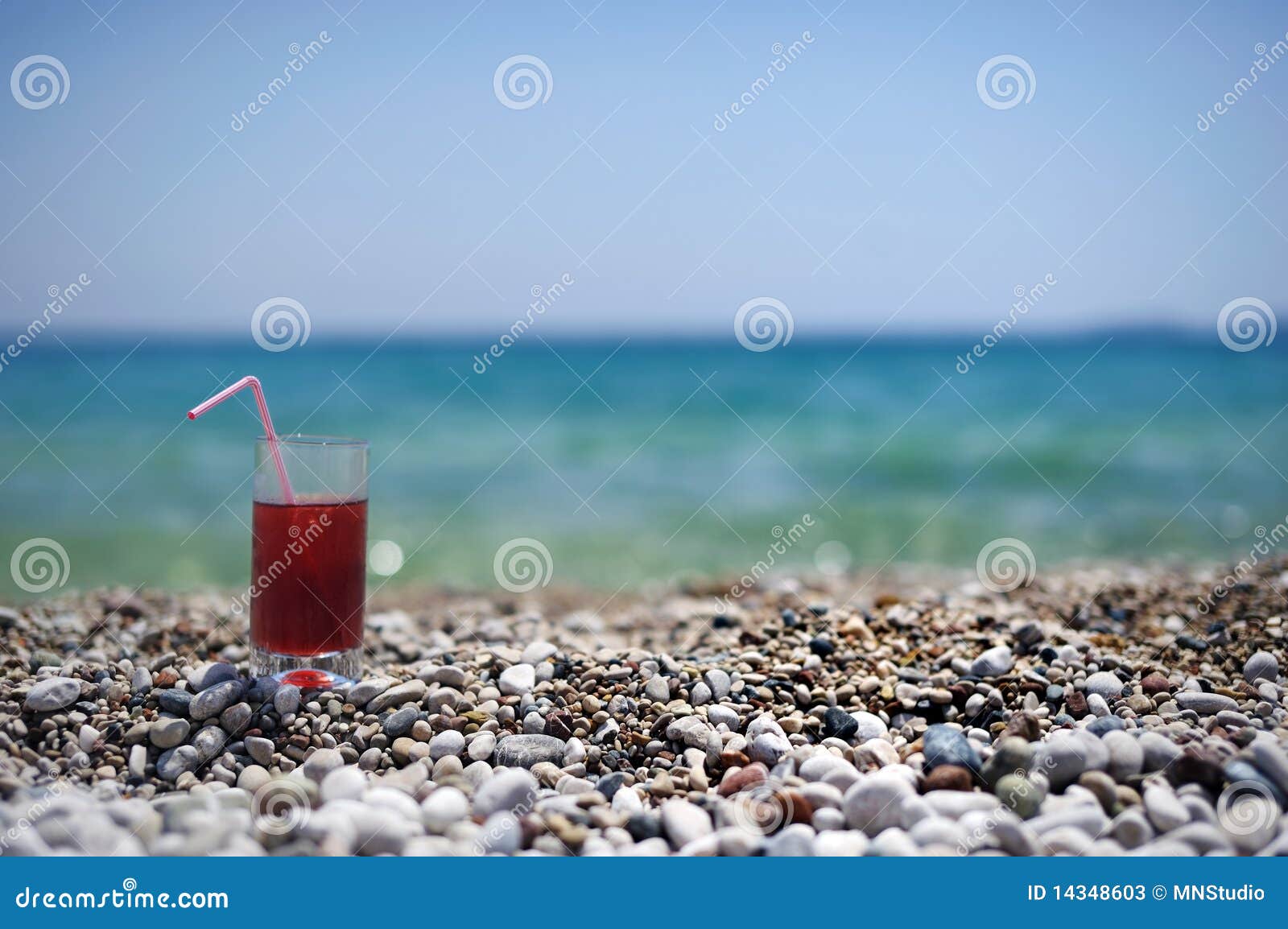Tropical Fresh Juice on a Beach Stock Image - Image of beverage ...