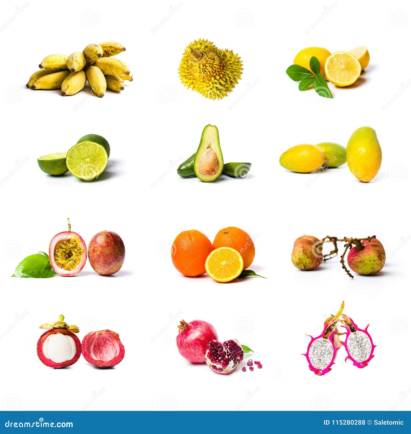 Collage Of Lychee Isolated On A White Background Cutout Stock ...