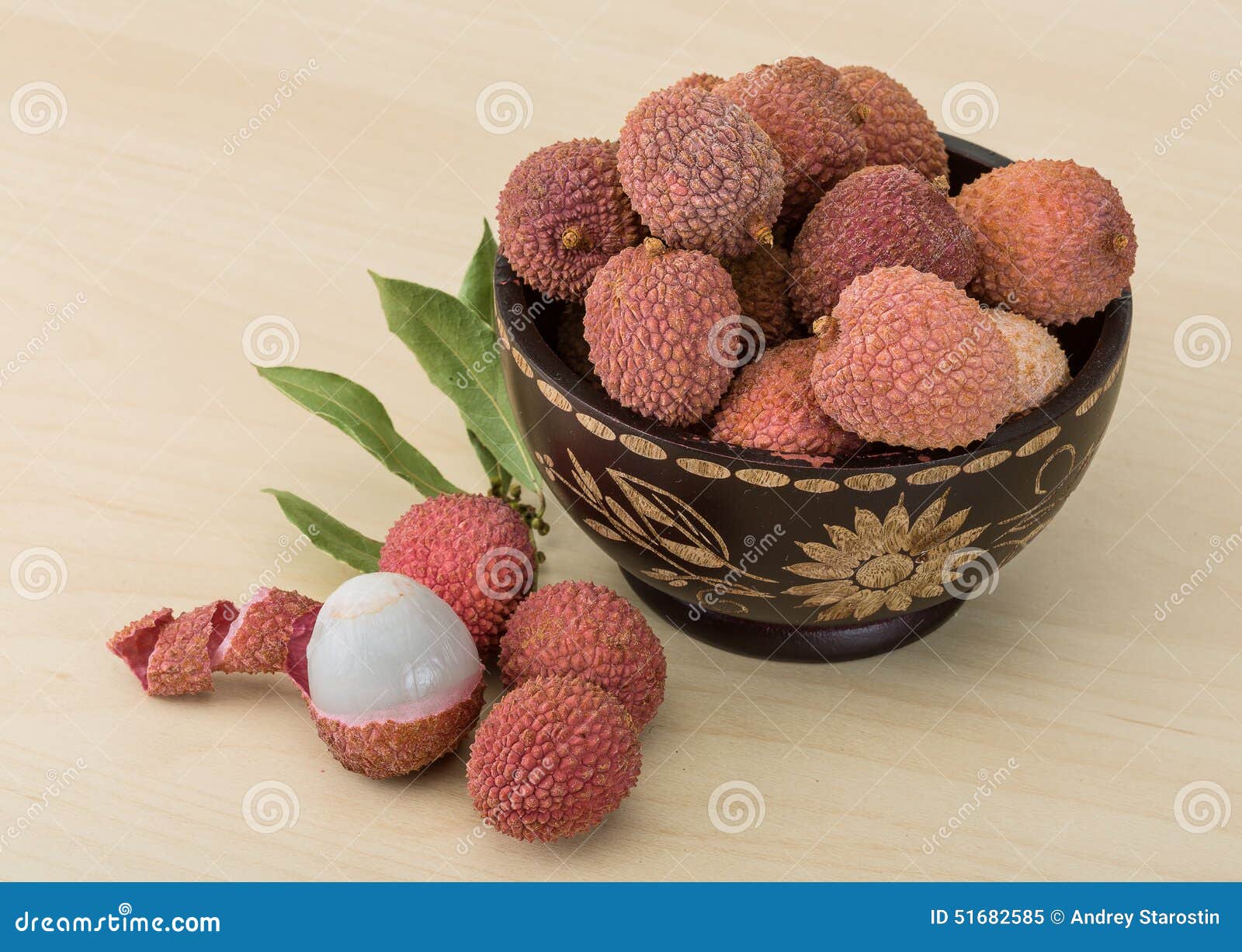 Tropical fruit - lychee stock image. Image of juice, closeup - 51682585