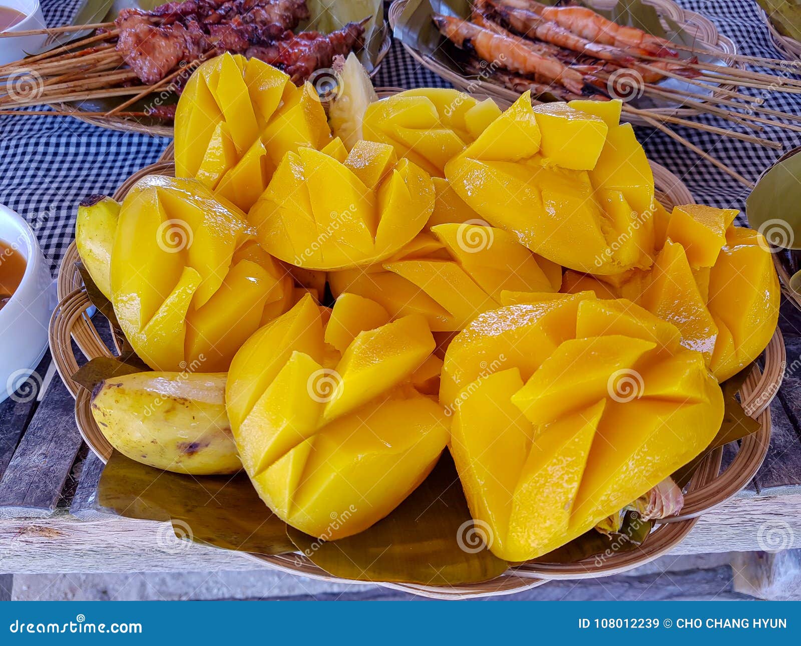 Tropical Fruit Mango Background Stock Image - Image of rich, grown ...