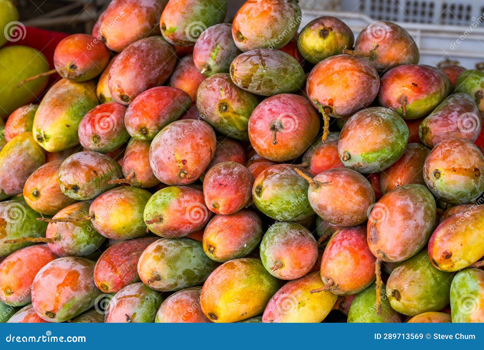 Tropical Fruit, Ripe Red Mango Close-up Stock Image - Image of tomato ...