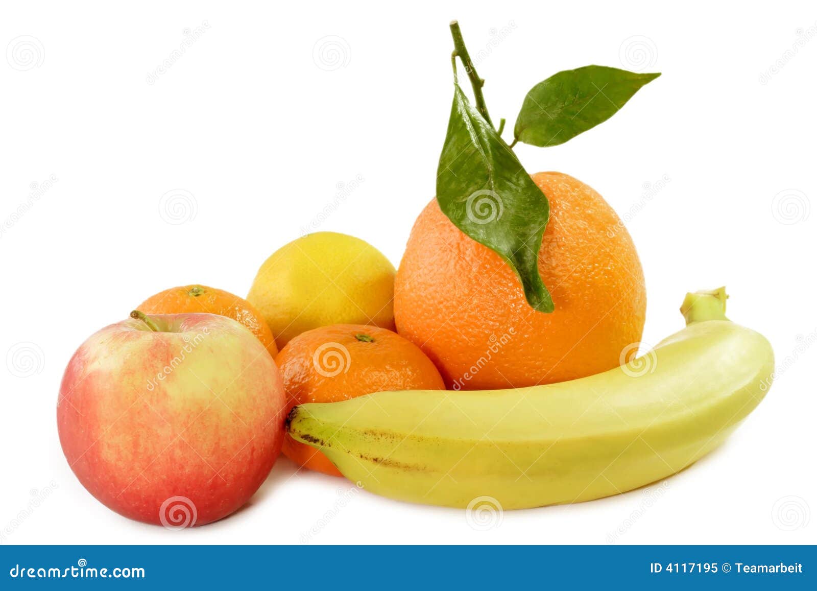 Tropical Fruits and on Apple Stock Image - Image of food, fresher: 4117195