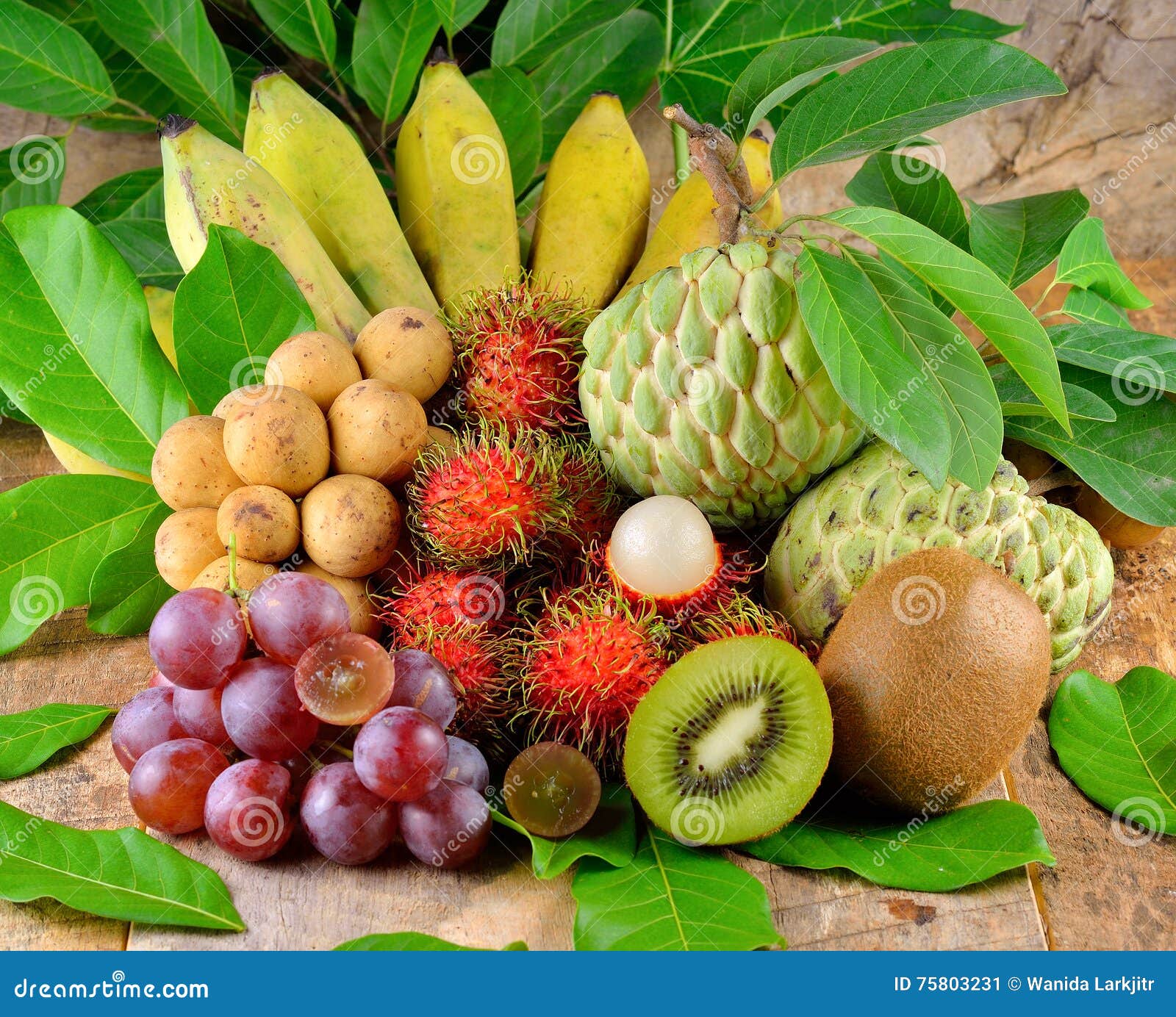 Tropical Fruits Collection. Stock Image - Image of healthy, seeds: 75803231