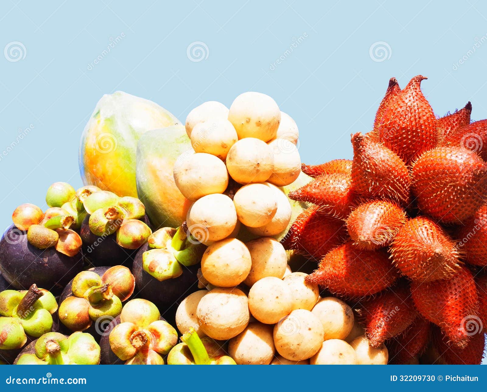 Tropical fruits stock photo. Image of fruits, edible - 32209730