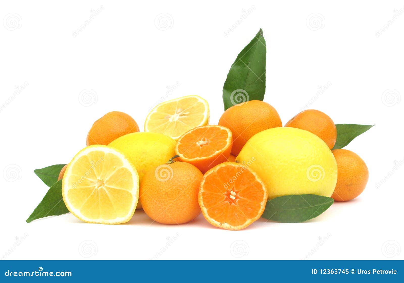 Tropical Fruits Grapefruit, Oranges, Tangerine and Stock Image - Image ...