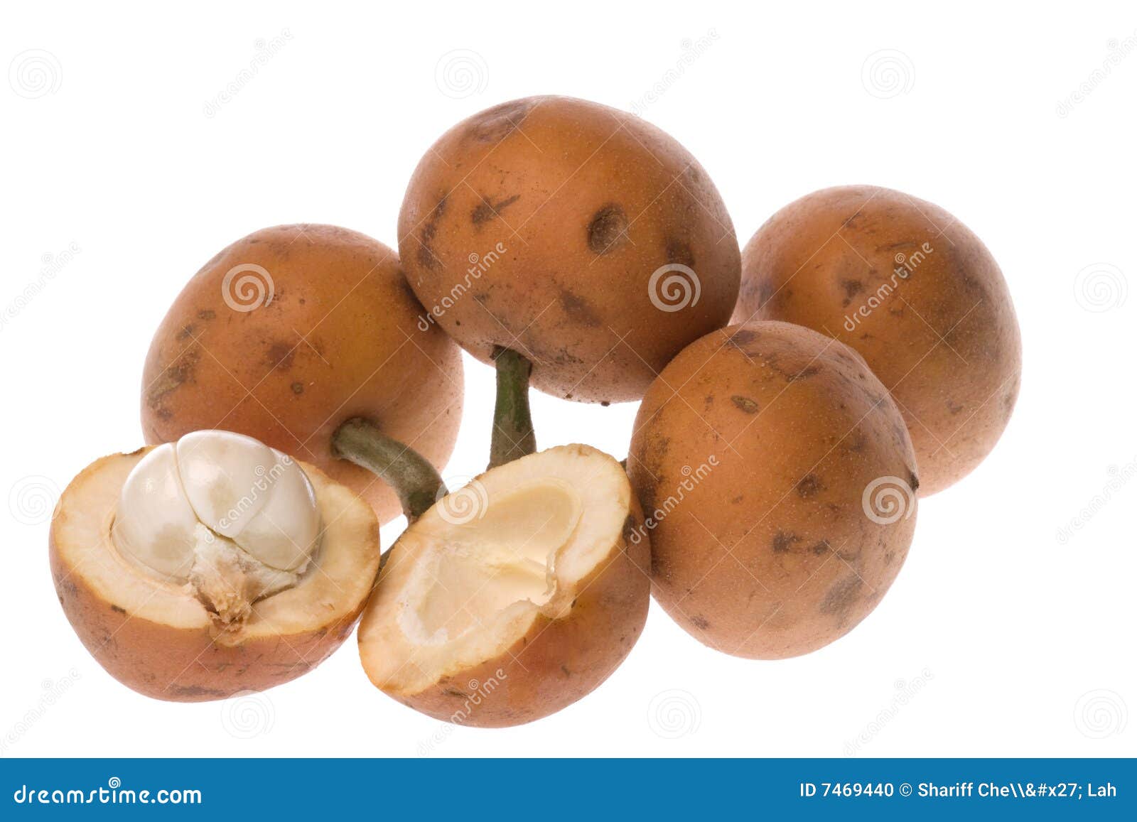 Tropical Fruits Tampoi Isolated Stock Photo - Image of produce ...