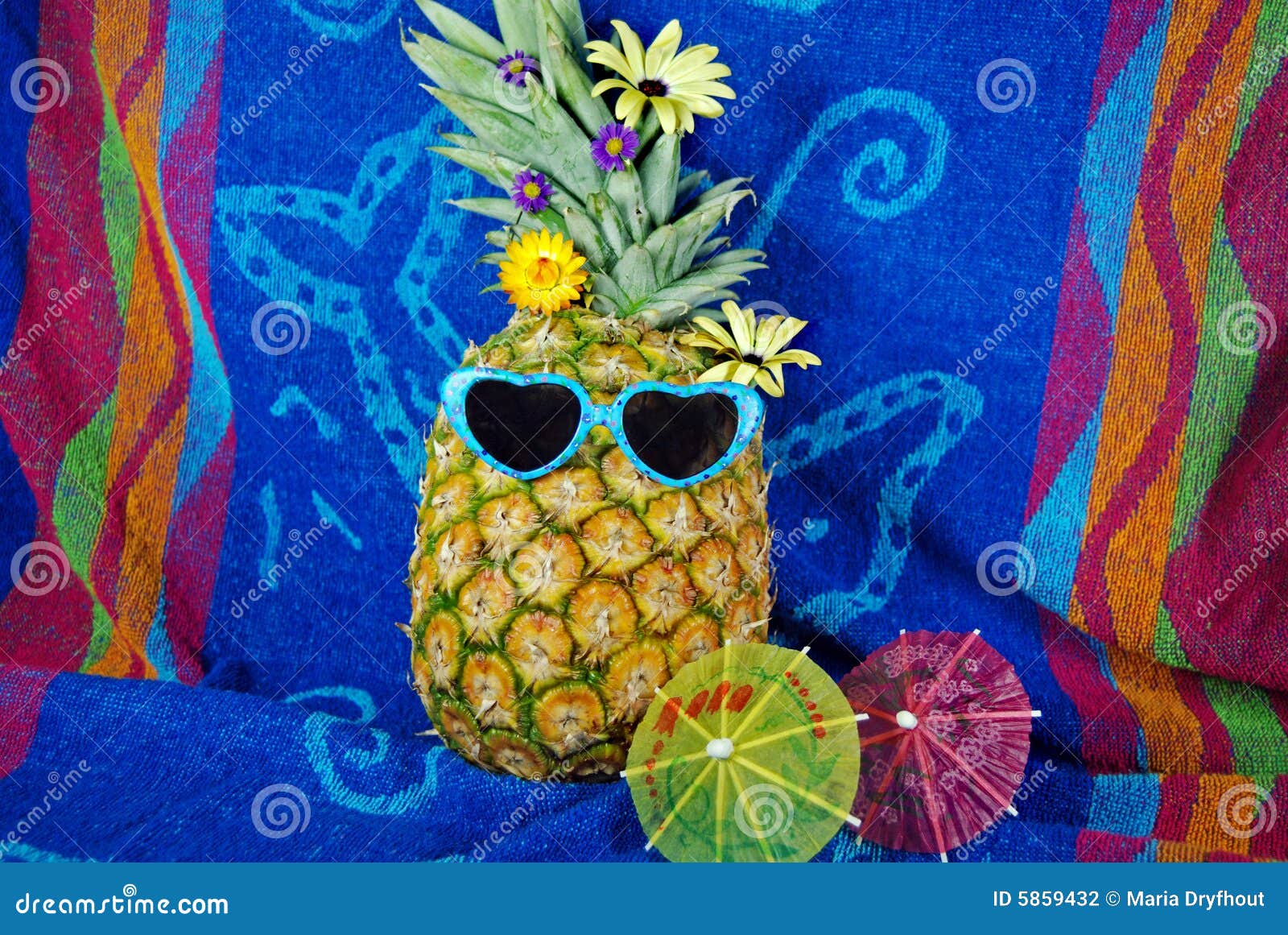 Tropical Fun stock photo. Image of fruit, paper, funny - 5859432
