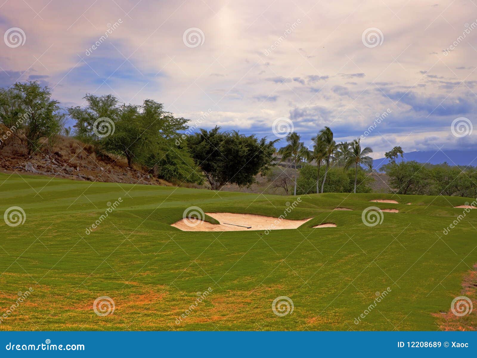 Tropical golf course stock image. Image of country, club - 12208689