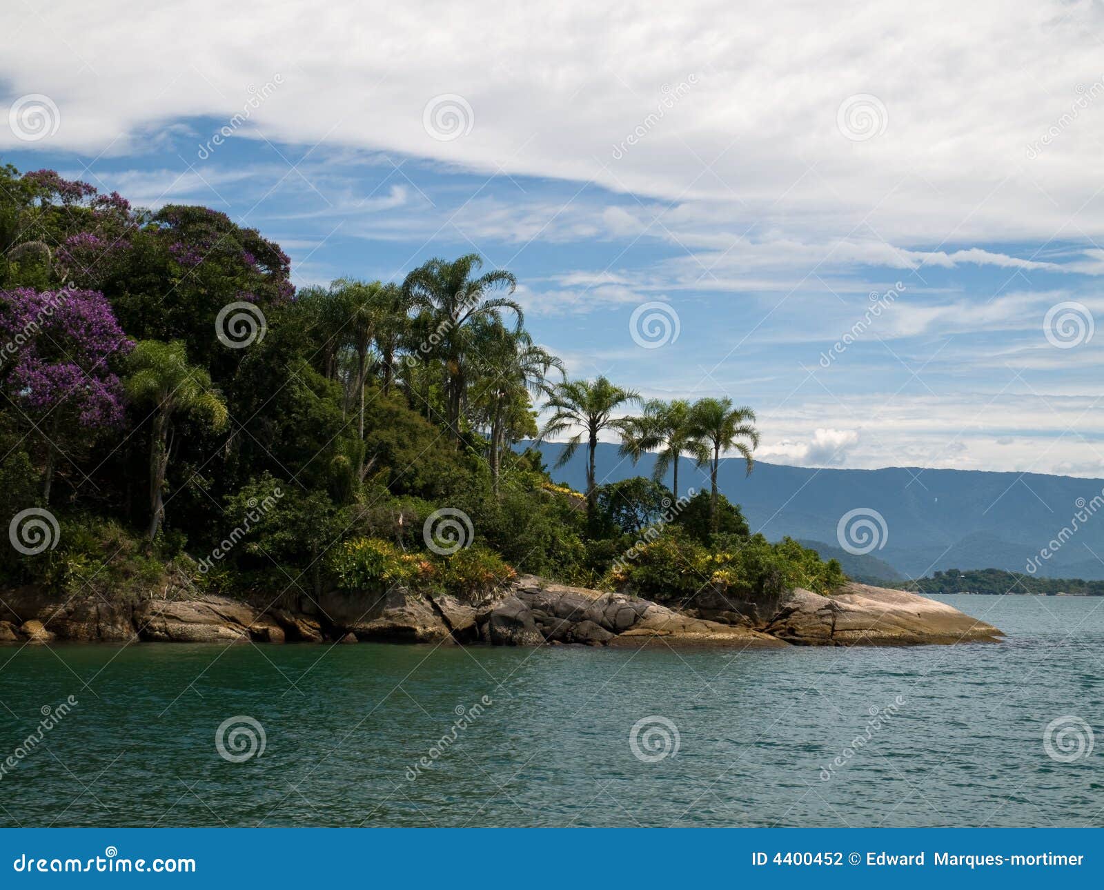 Tropical headland, Brazil. stock photo. Image of janeiro - 4400452
