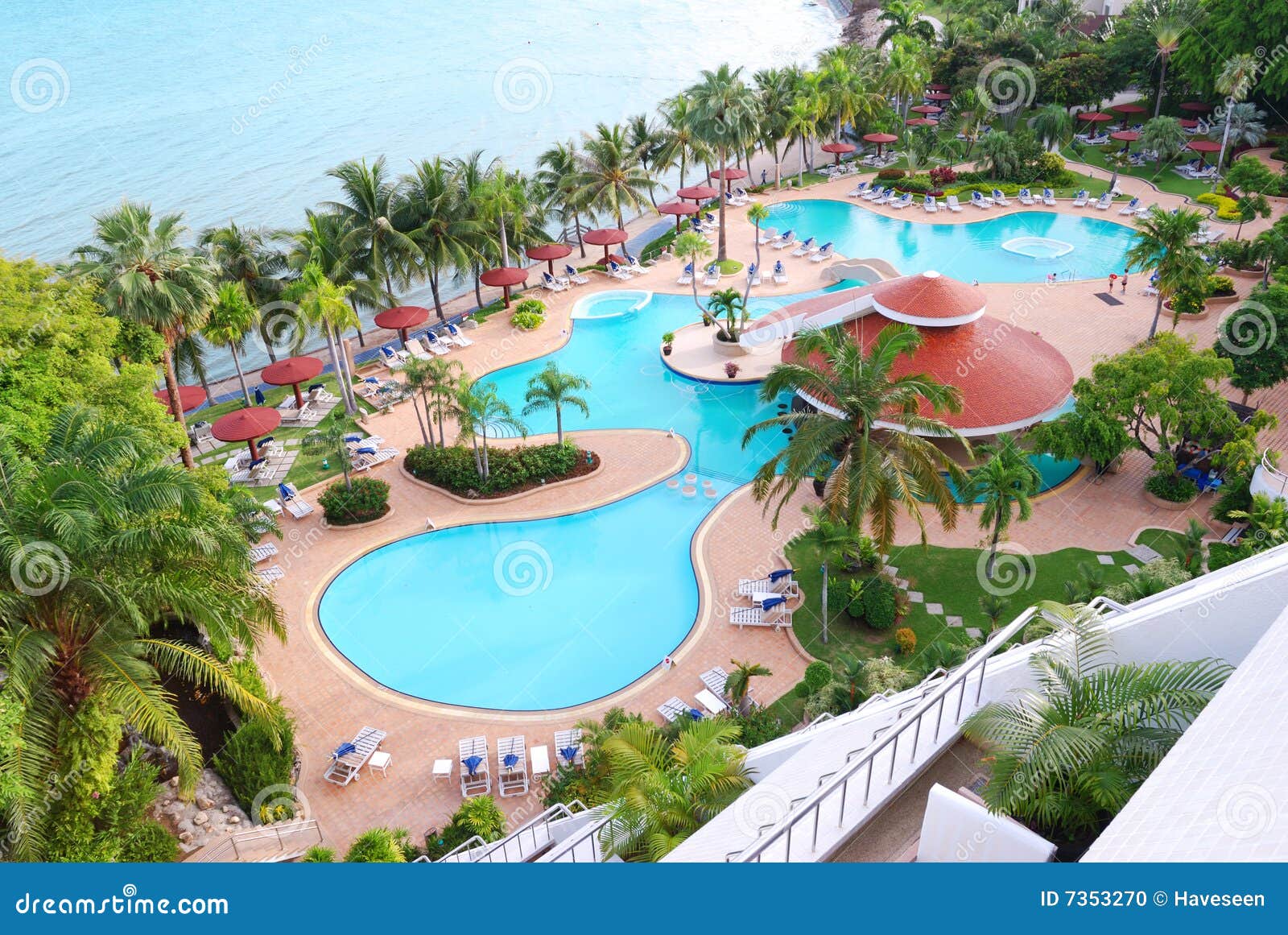Tropical hotel stock photo. Image of activity, pool, destinations - 7353270