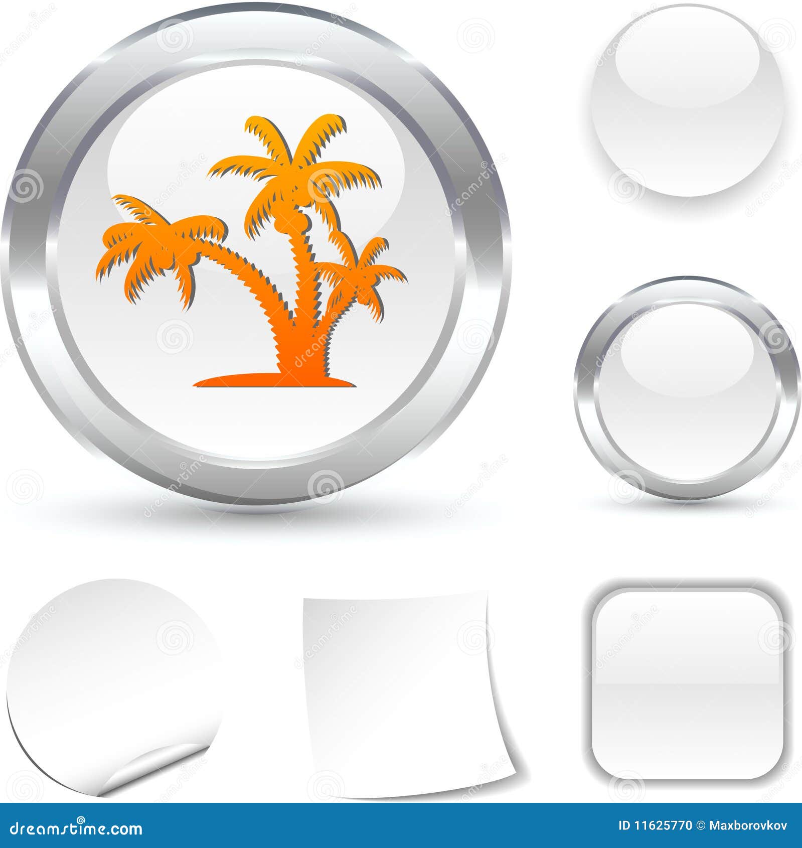 Tropical icon. stock vector. Illustration of internet - 11625770