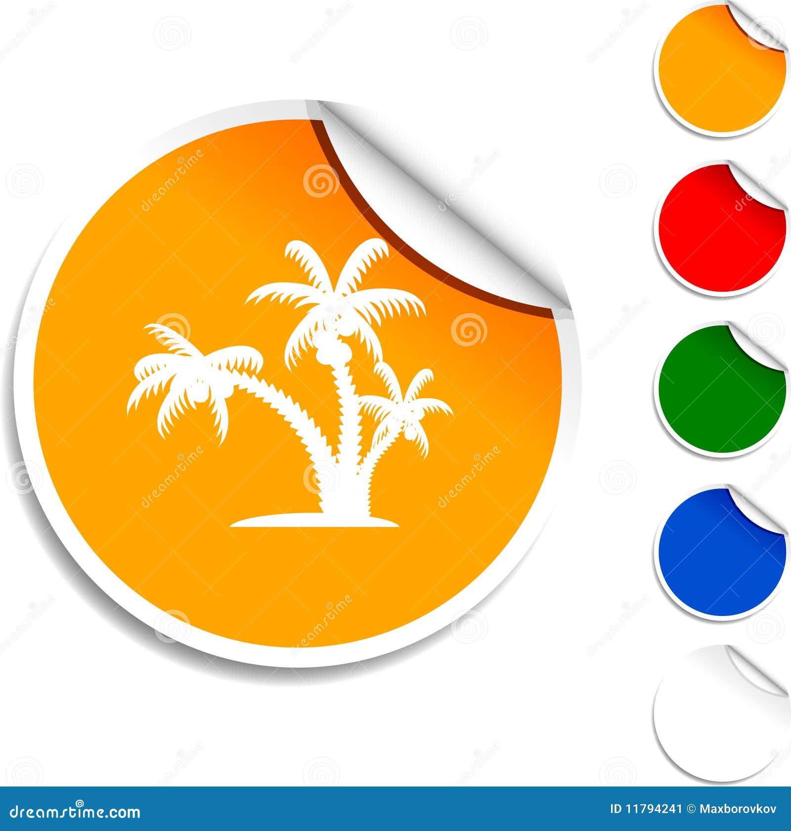 Tropical icon. stock vector. Illustration of icon, icons - 11794241