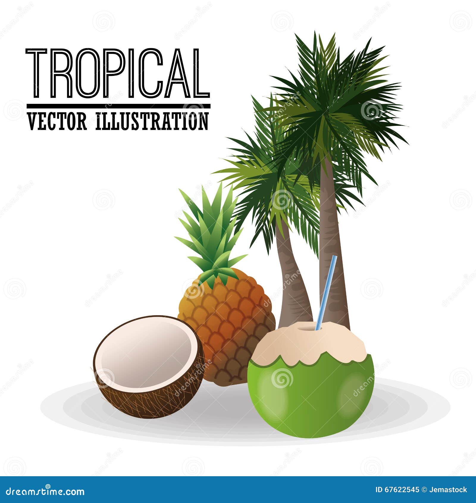 Tropical icon design stock vector. Illustration of vector - 67622545