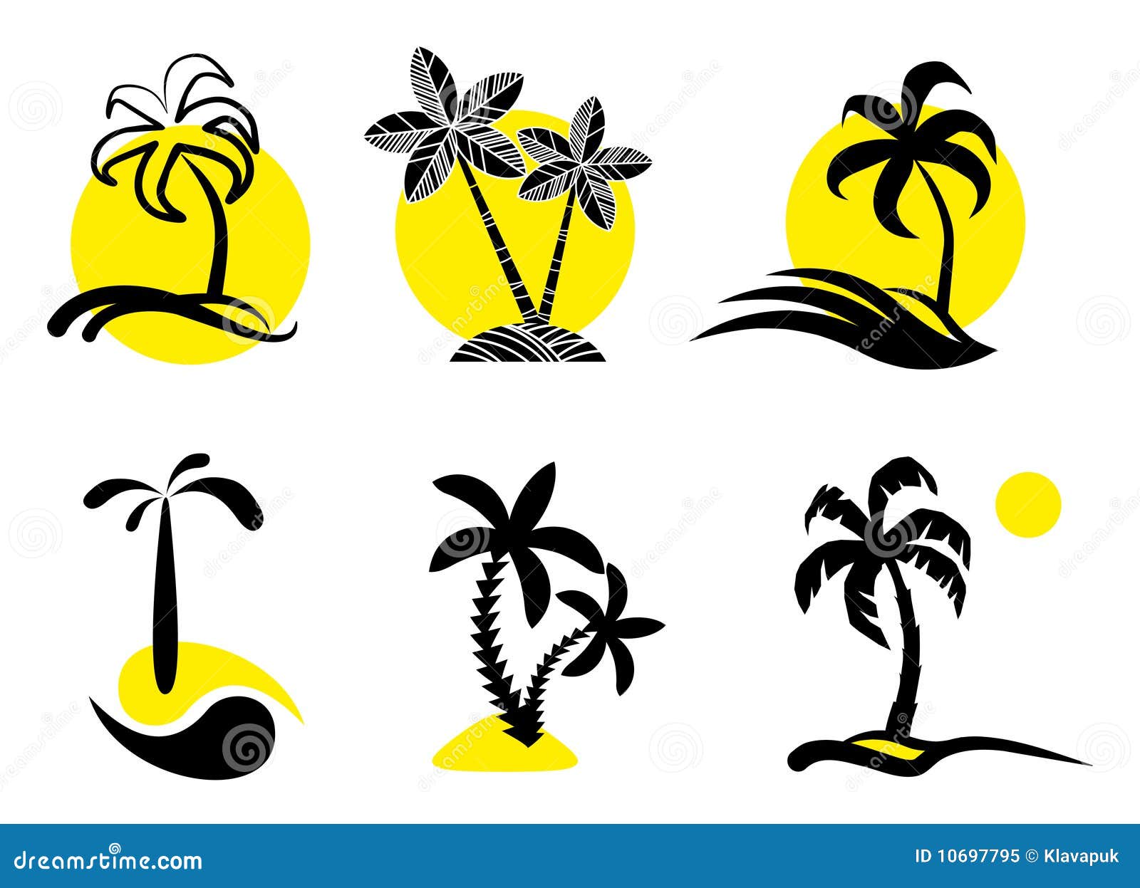 Tropical icons. stock vector. Illustration of symbol - 10697795