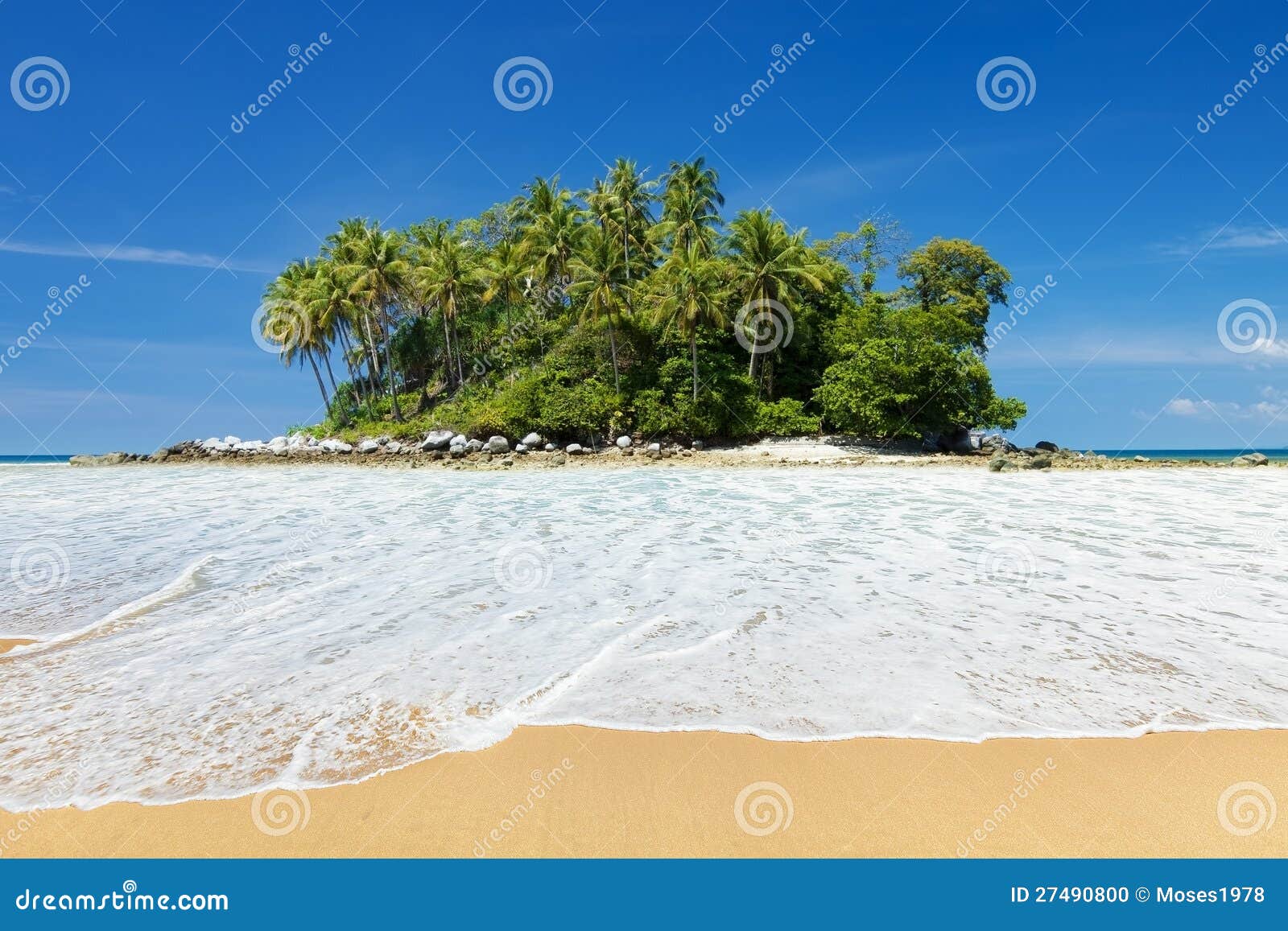 Tropical island stock photo. Image of sunny, seascape - 27490800