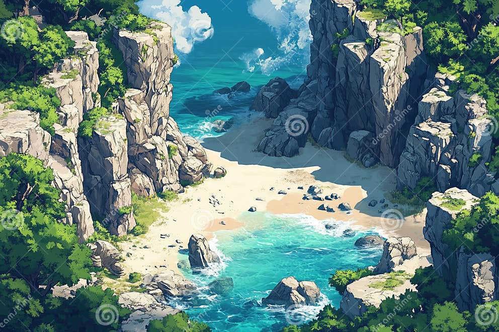 Tropical Island Beach RPG Map - Jungle Shore Battlemap for Fantasy ... Tropical Island Beach RPG Map - Jungle Shore Battlemap for Fantasy ...