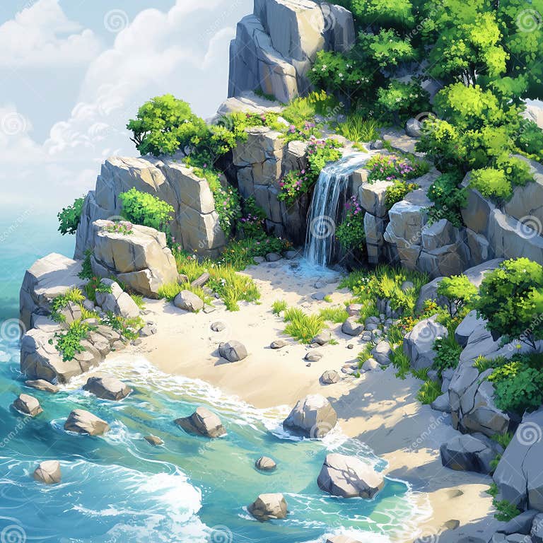 Tropical Island Beach RPG Map - Jungle Shore Battlemap for Fantasy ... Tropical Island Beach RPG Map - Jungle Shore Battlemap for Fantasy ...