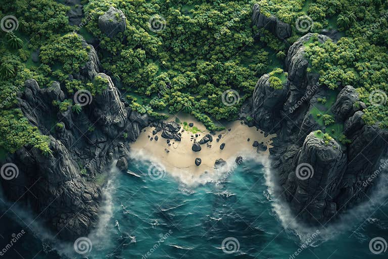 Tropical Island Beach RPG Map - Jungle Shore Battlemap for Fantasy ... Tropical Island Beach RPG Map - Jungle Shore Battlemap for Fantasy ...