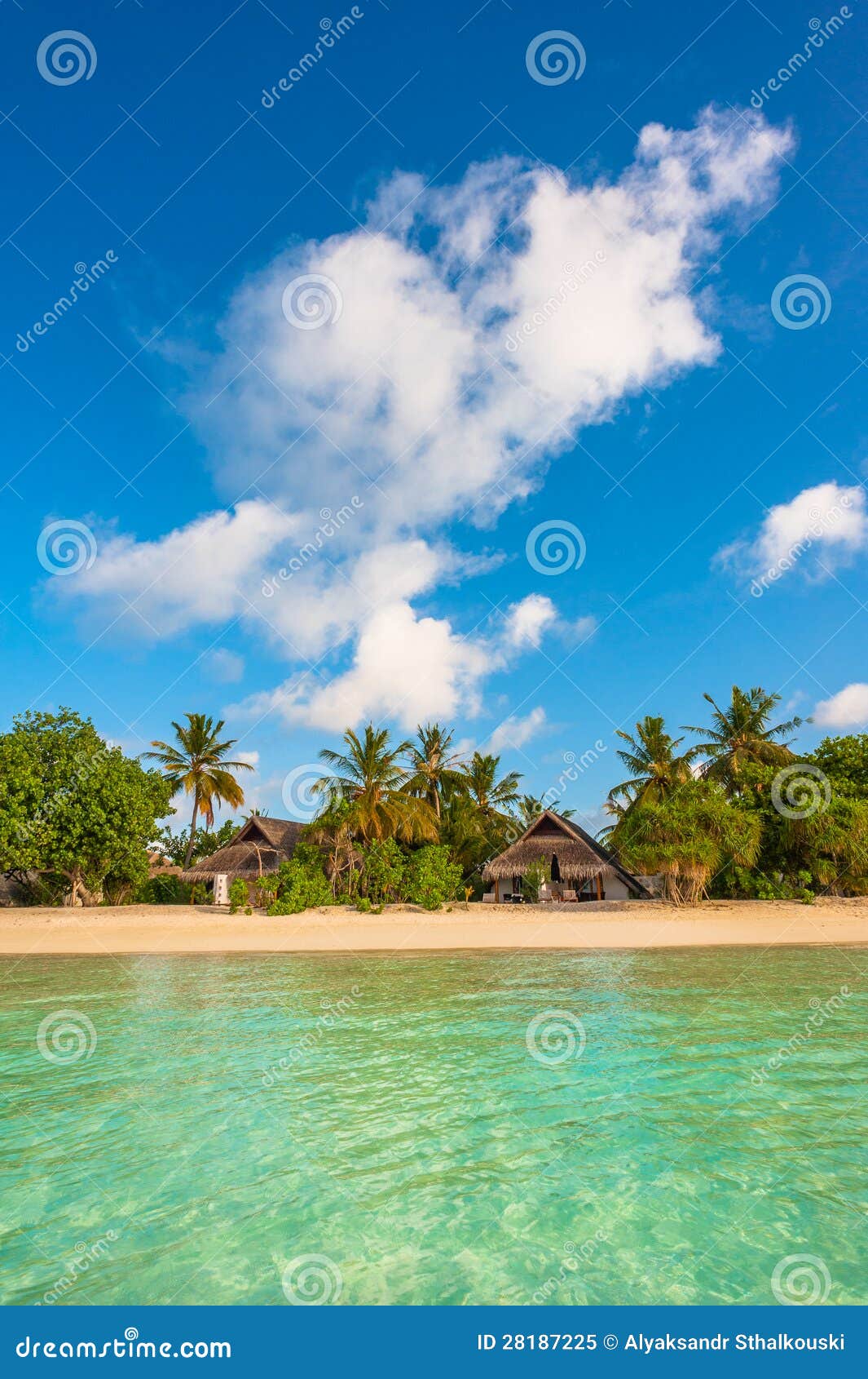 Tropical Island Beautiful Landscape Stock Image - Image of ocean, cloud ...