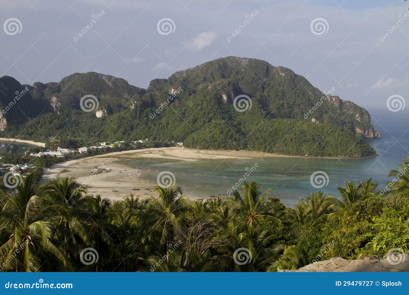 Tropical Island, Bird Eye View Stock Image - Image of landscape, aerial ...
