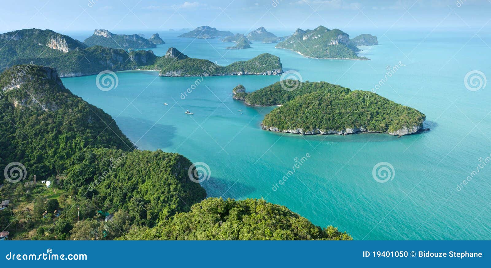 Tropical island panorama stock photo. Image of nature - 19401050