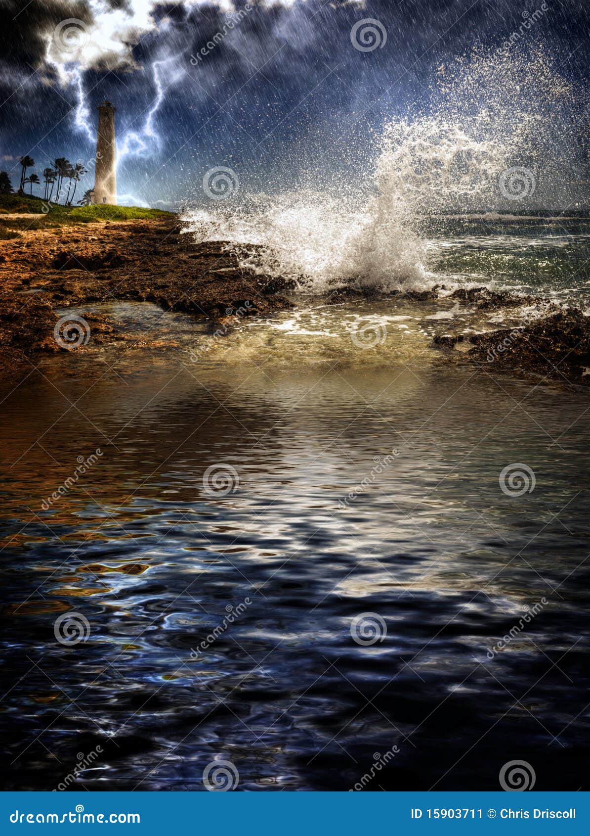 Tropical Island Storm stock image. Image of beach, drop - 15903711