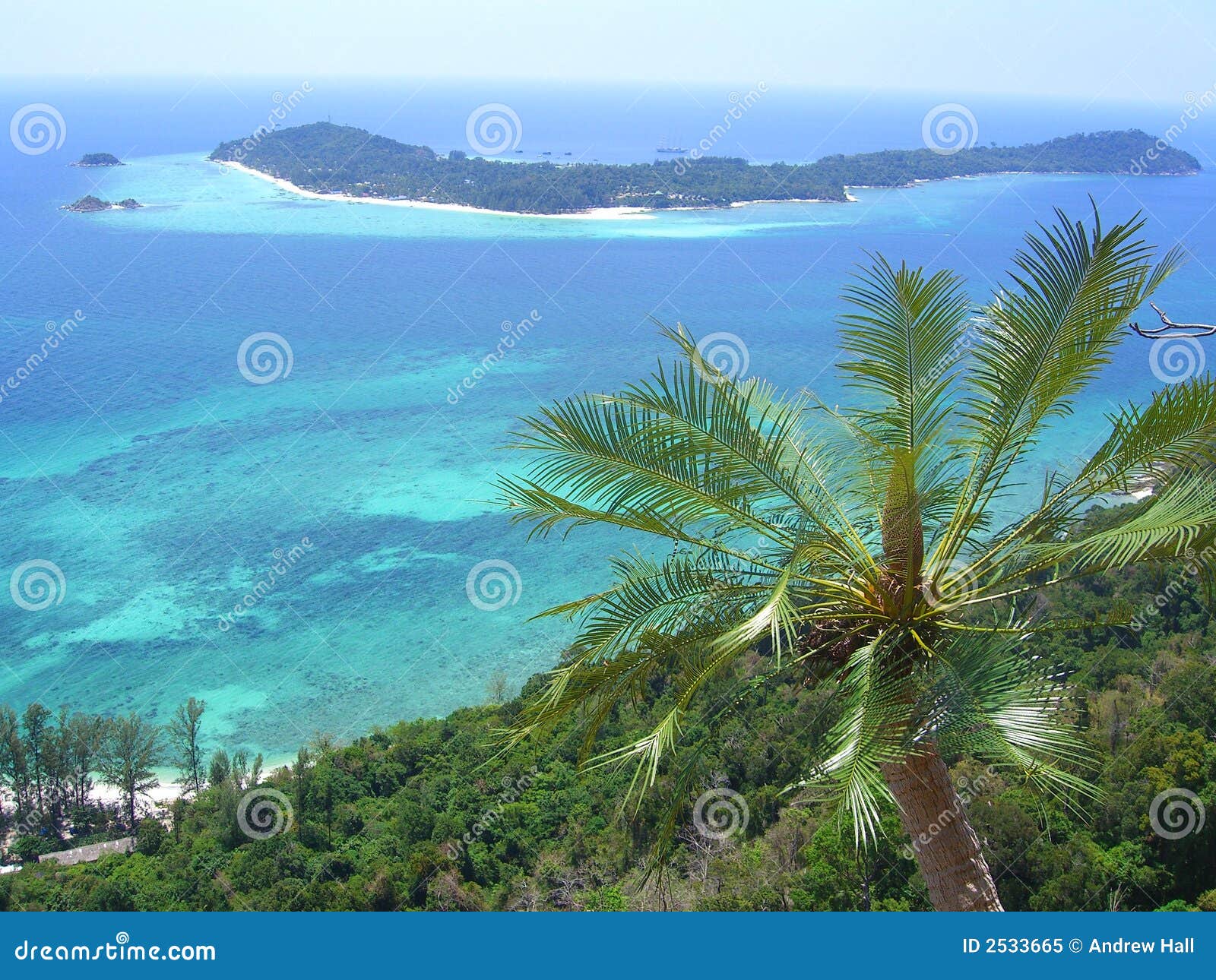 Tropical Island View stock image. Image of getaway, warm - 2533665