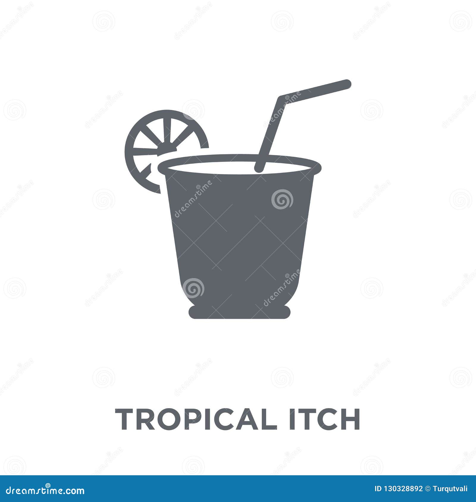 Tropical Itch Vector Icon On White Background. Flat Vector Tropical ...