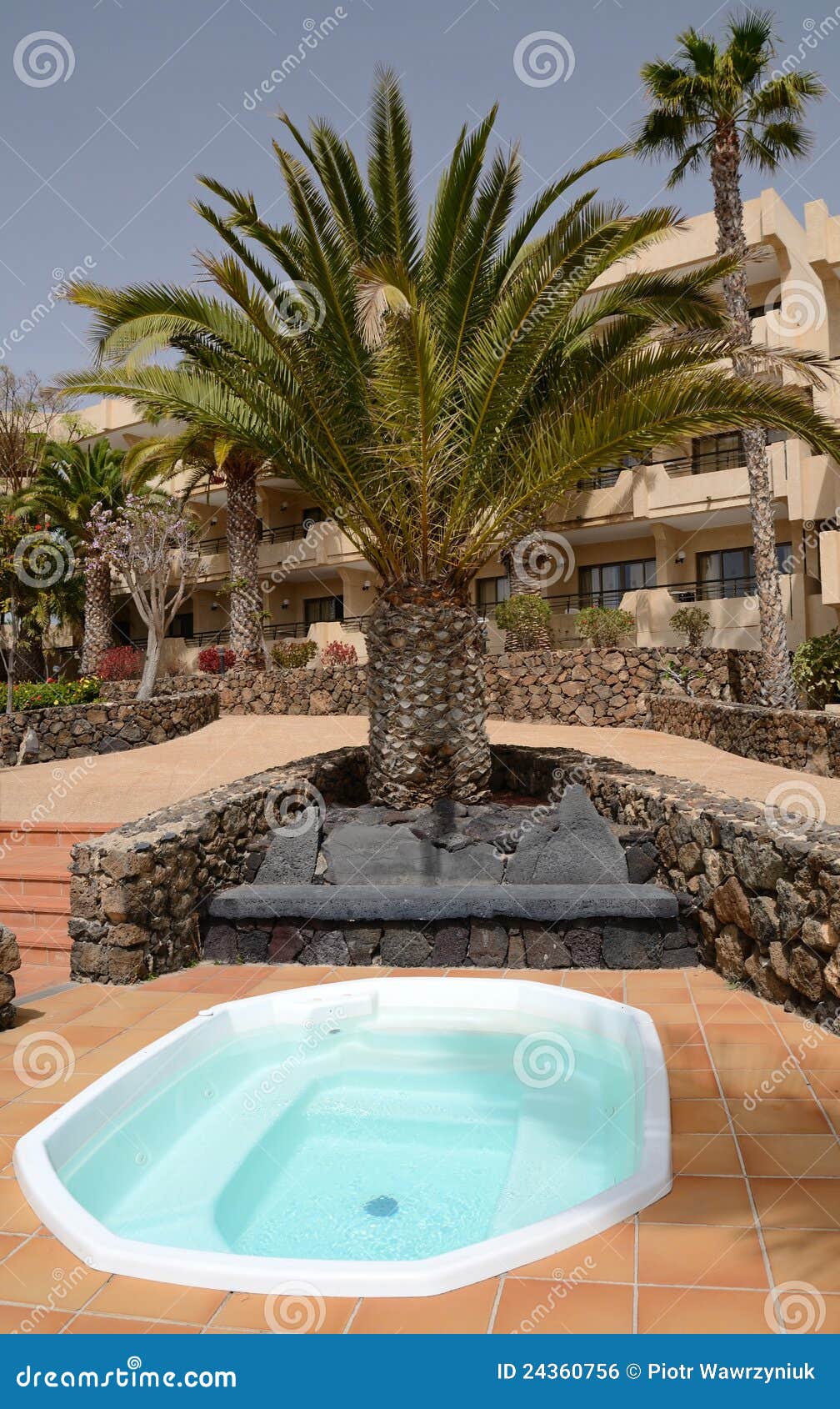 Tropical jacuzzi stock photo. Image of decorative, beauty - 24360756