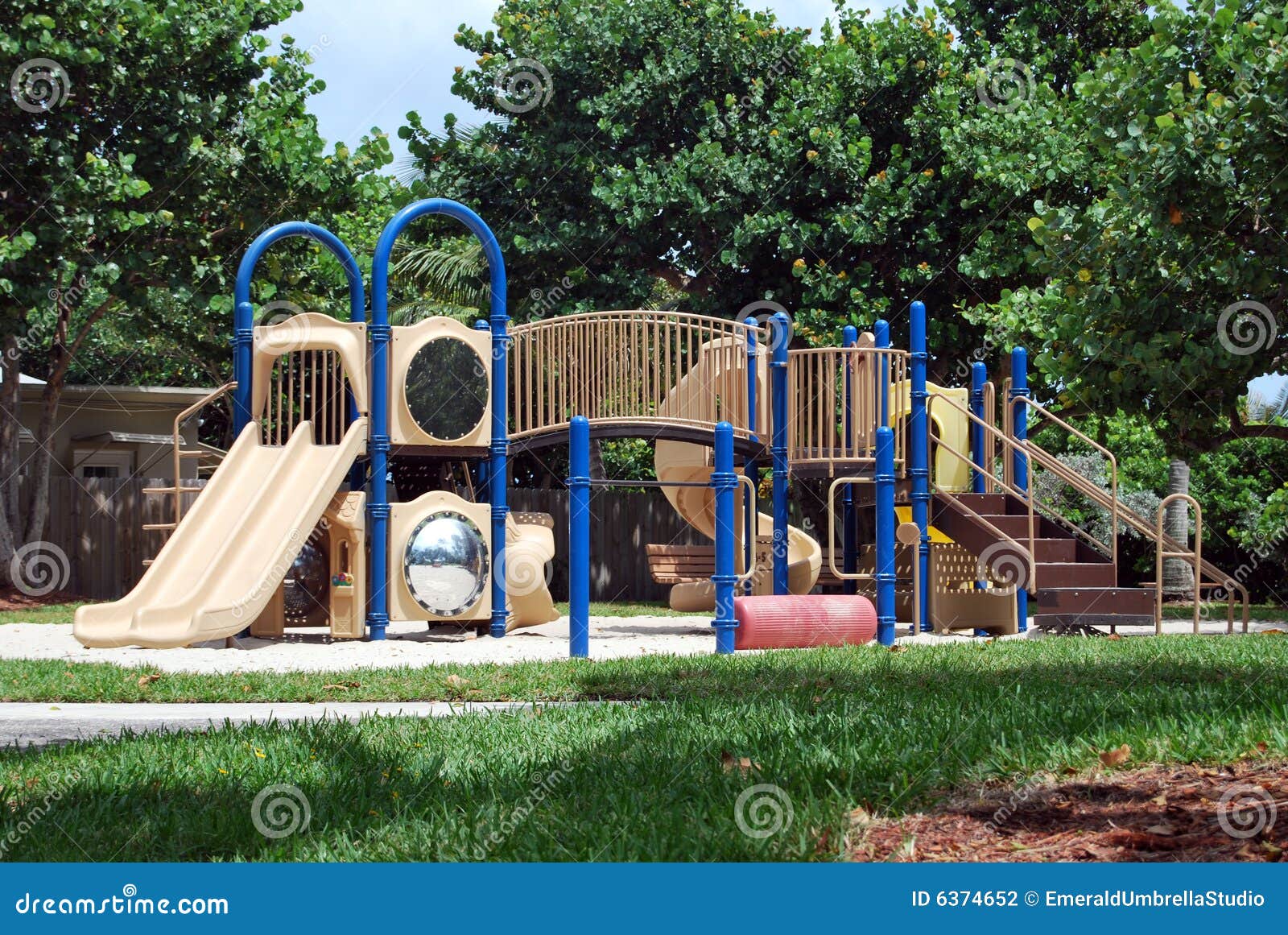 Tropical kids play area stock photo. Image of climb, boynton - 6374652