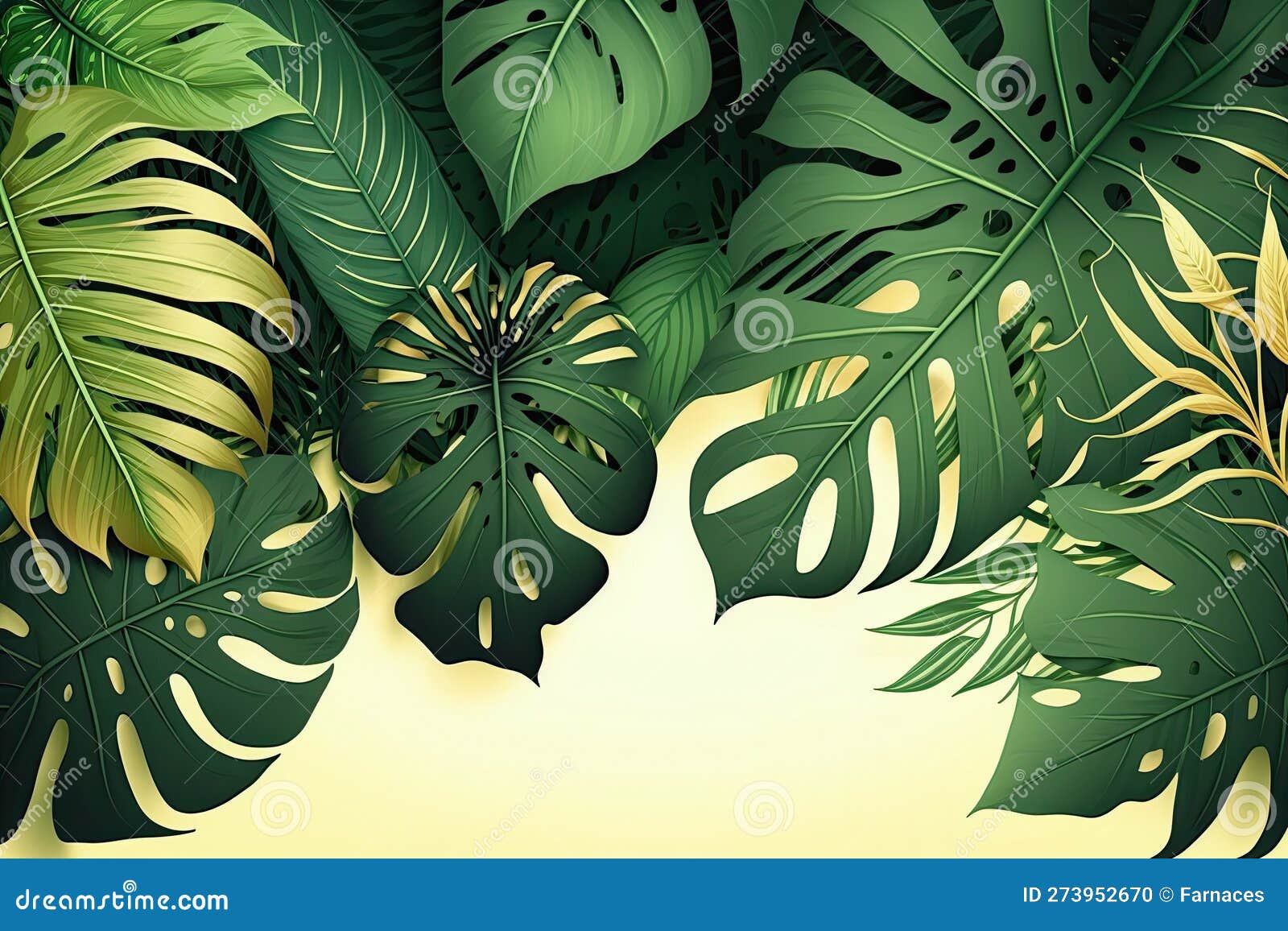 Tropical Leave Illustration Stock Illustration - Illustration of ...