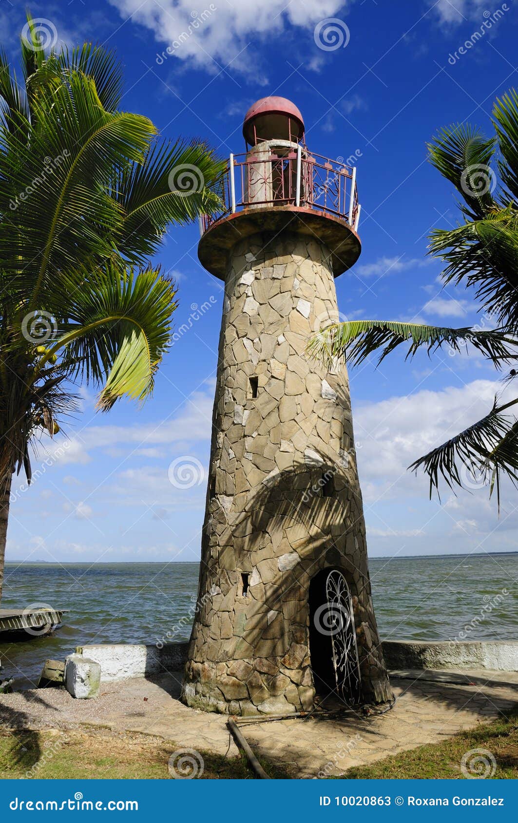Tropical lighthouse stock image. Image of shore, tall - 10020863
