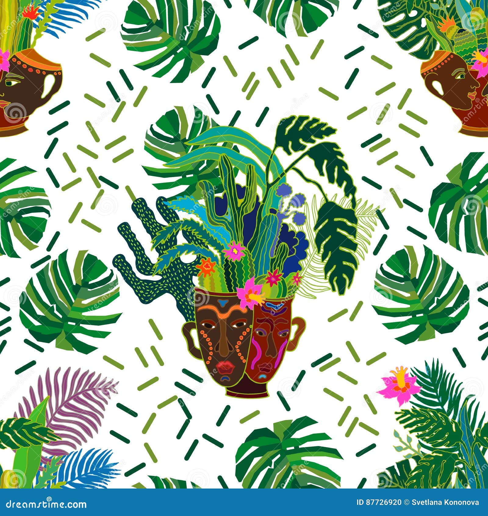 Tropical magic forest. stock vector. Illustration of brazilian - 87726920