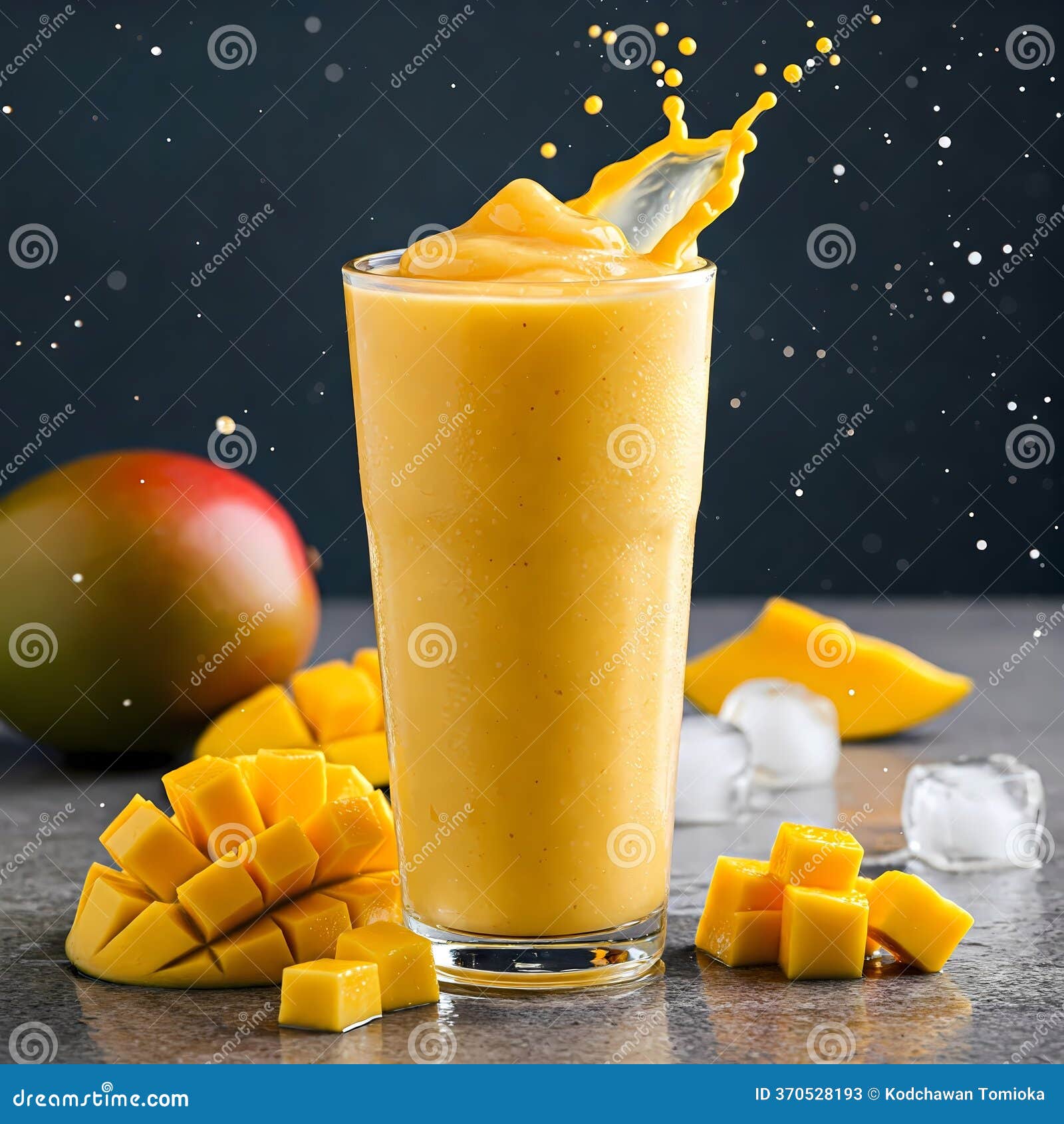 Tropical Mango Passion Fruit Mousse With Strawberry In The Topping ...