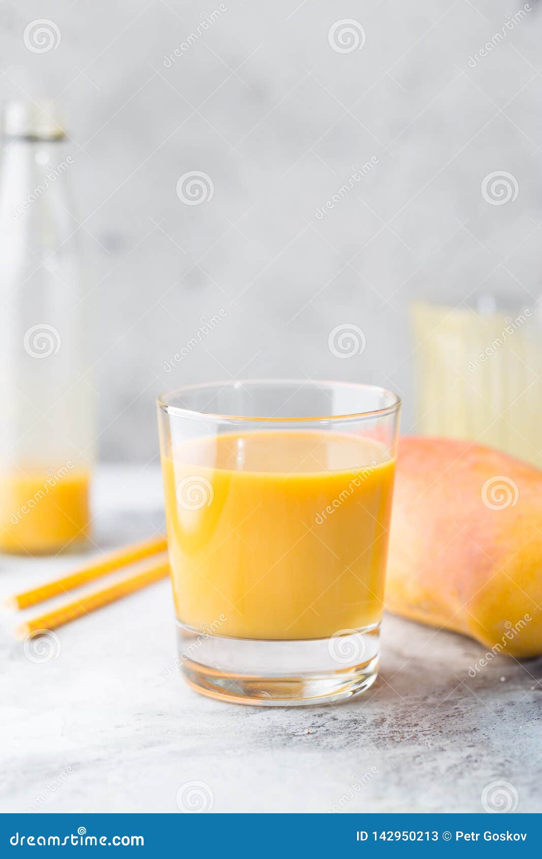 Tropical Mango smoothie stock image. Image of healthy - 142950213