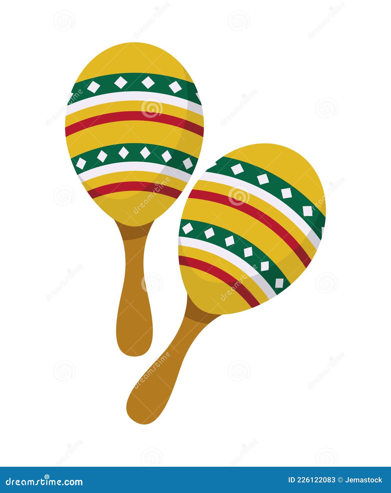 Tropical Maracas Instrument Stock Vector - Illustration of travel ...