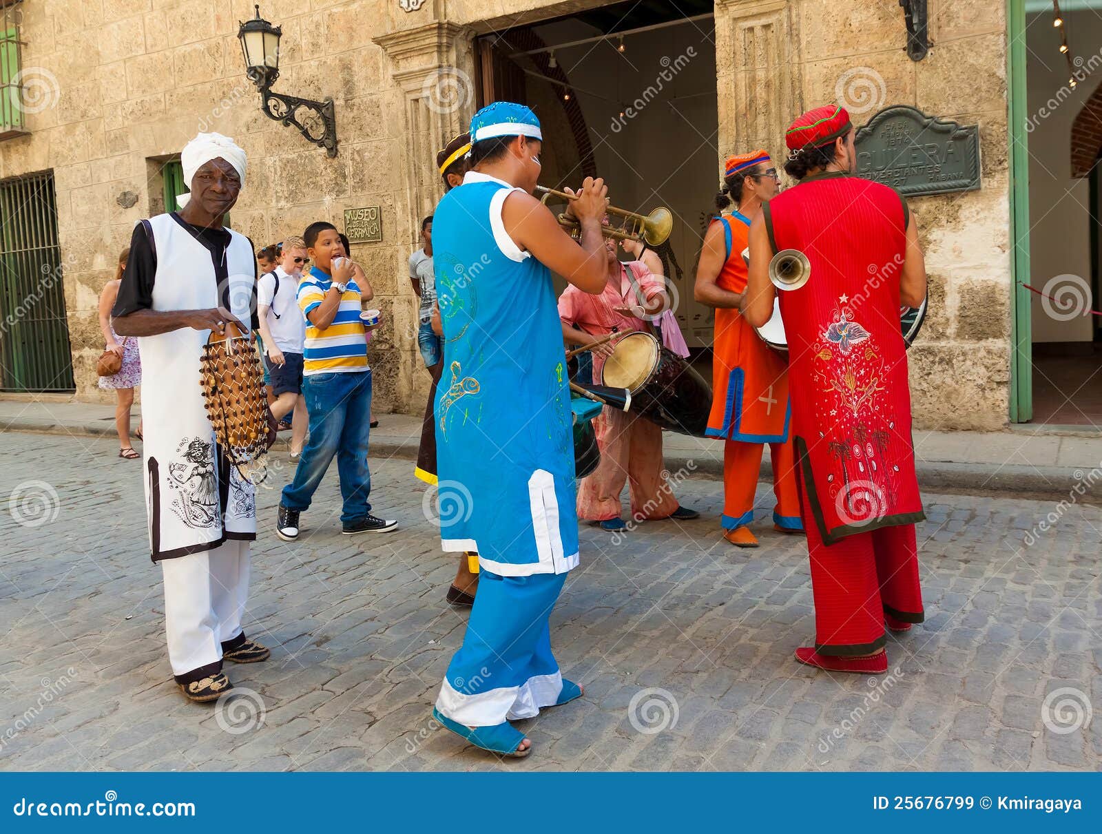 Tropical Music Band Performing in Old Havana Editorial Stock Image ...