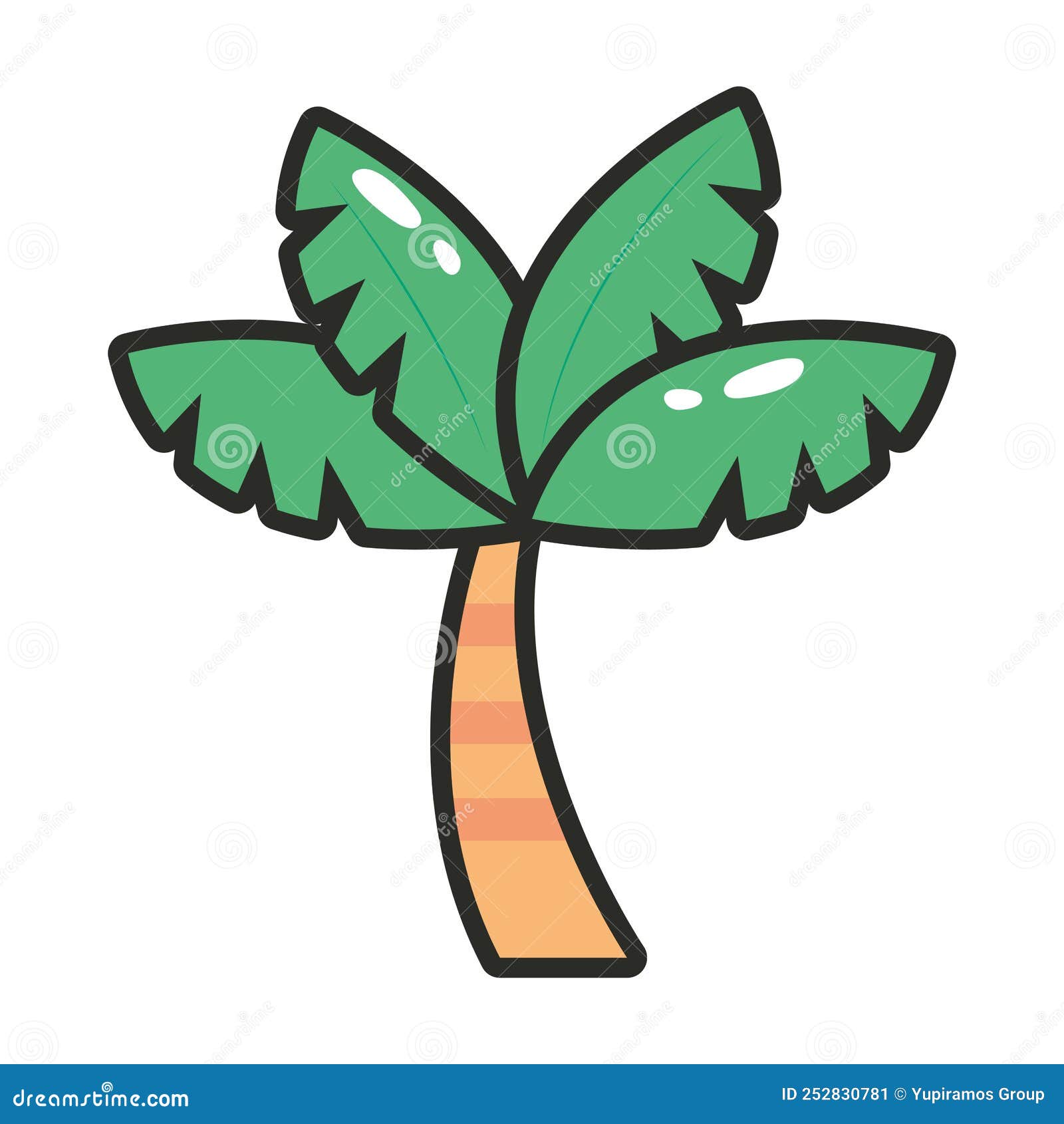 Tropical palm icon stock illustration. Illustration of leaf - 252830781