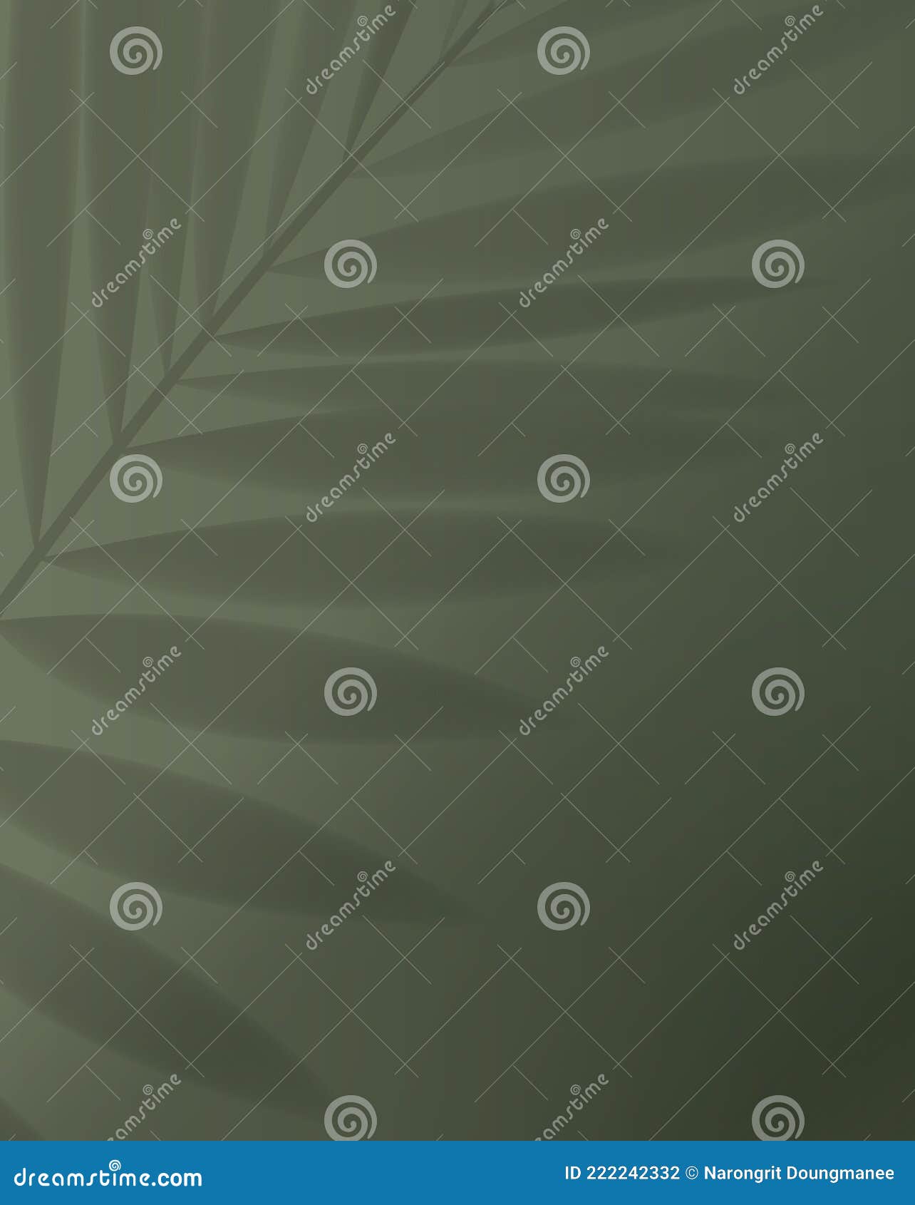 Tropical Palm Leaf Shadow on Light Pastel Background. Vector ...