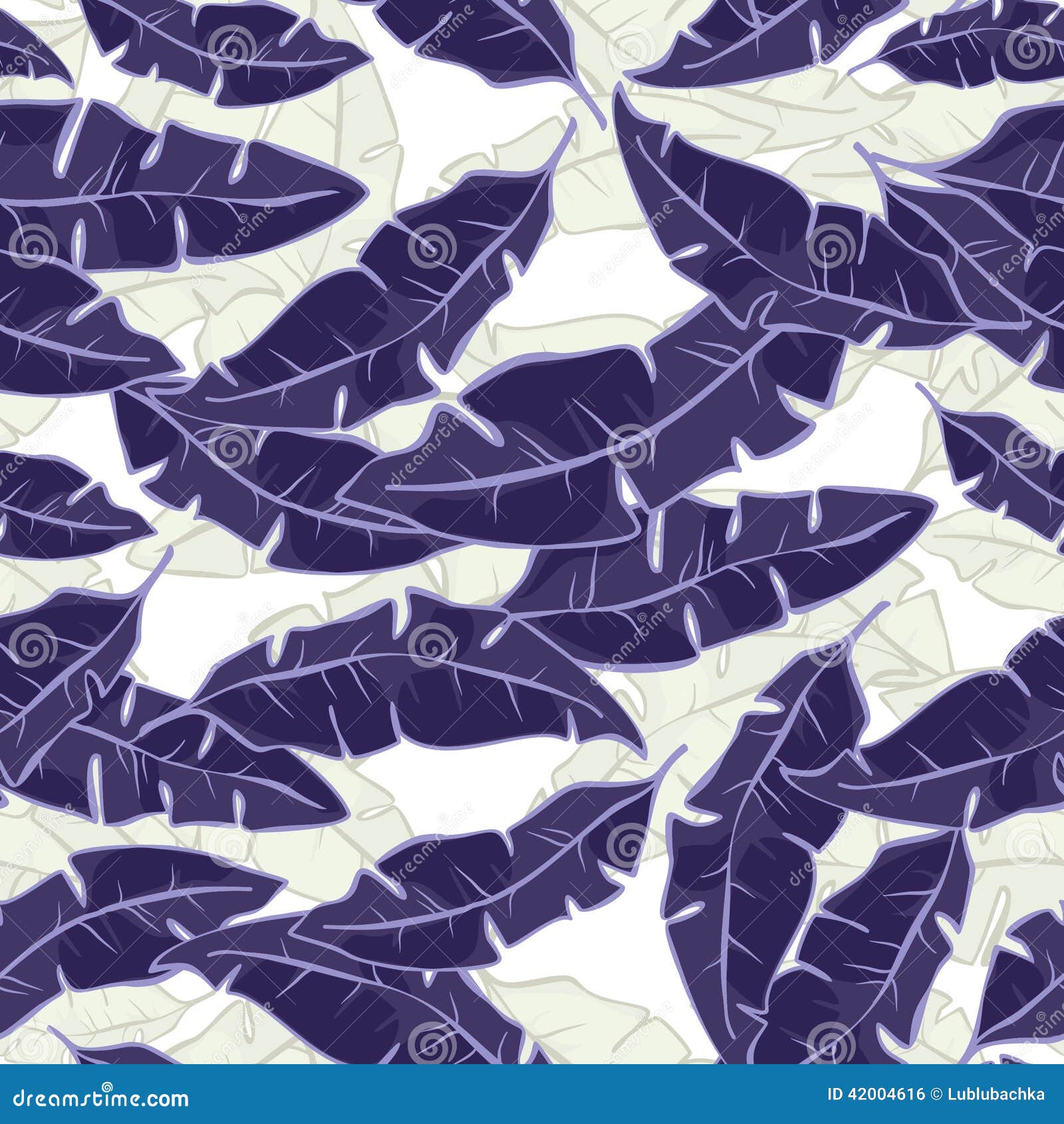 Tropical Palm Leaves Seamless Vector Pattern Stock Vector ...