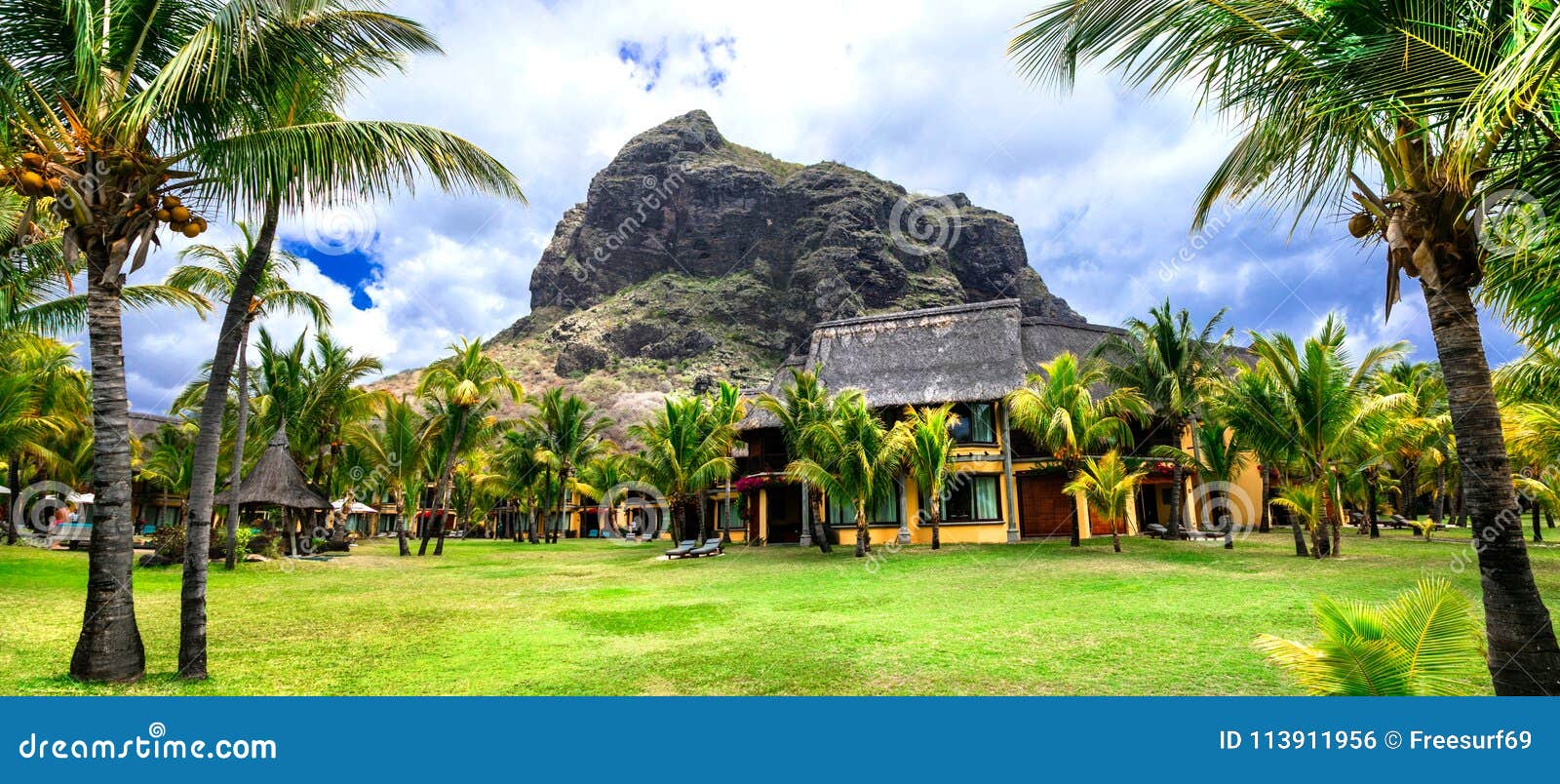 Luxury Vacations in Tropical Paradise, Mauritius Island, Le Morn Stock ... Luxury Vacations in Tropical Paradise, Mauritius Island, Le Morn Stock ...