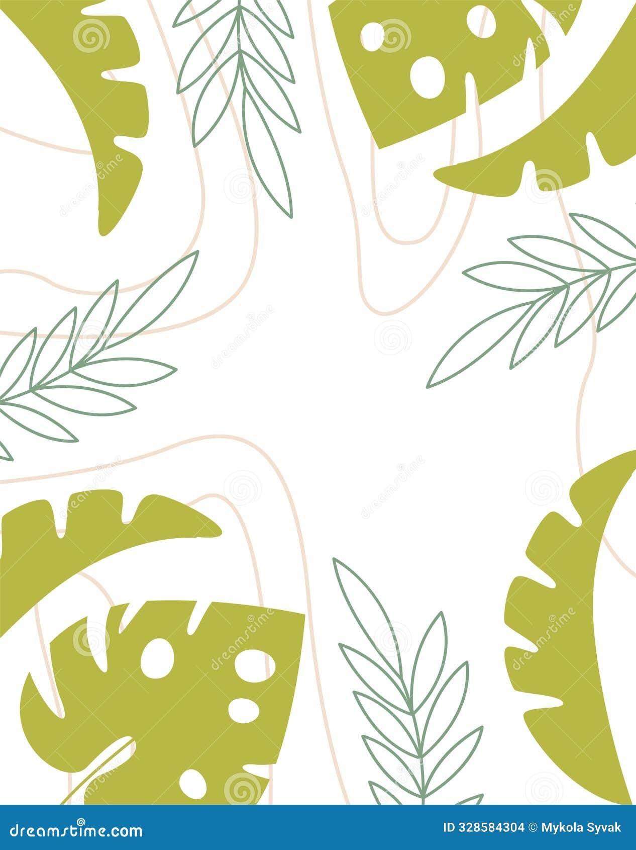 Tropical Pattern Card stock illustration. Illustration of graphic ...