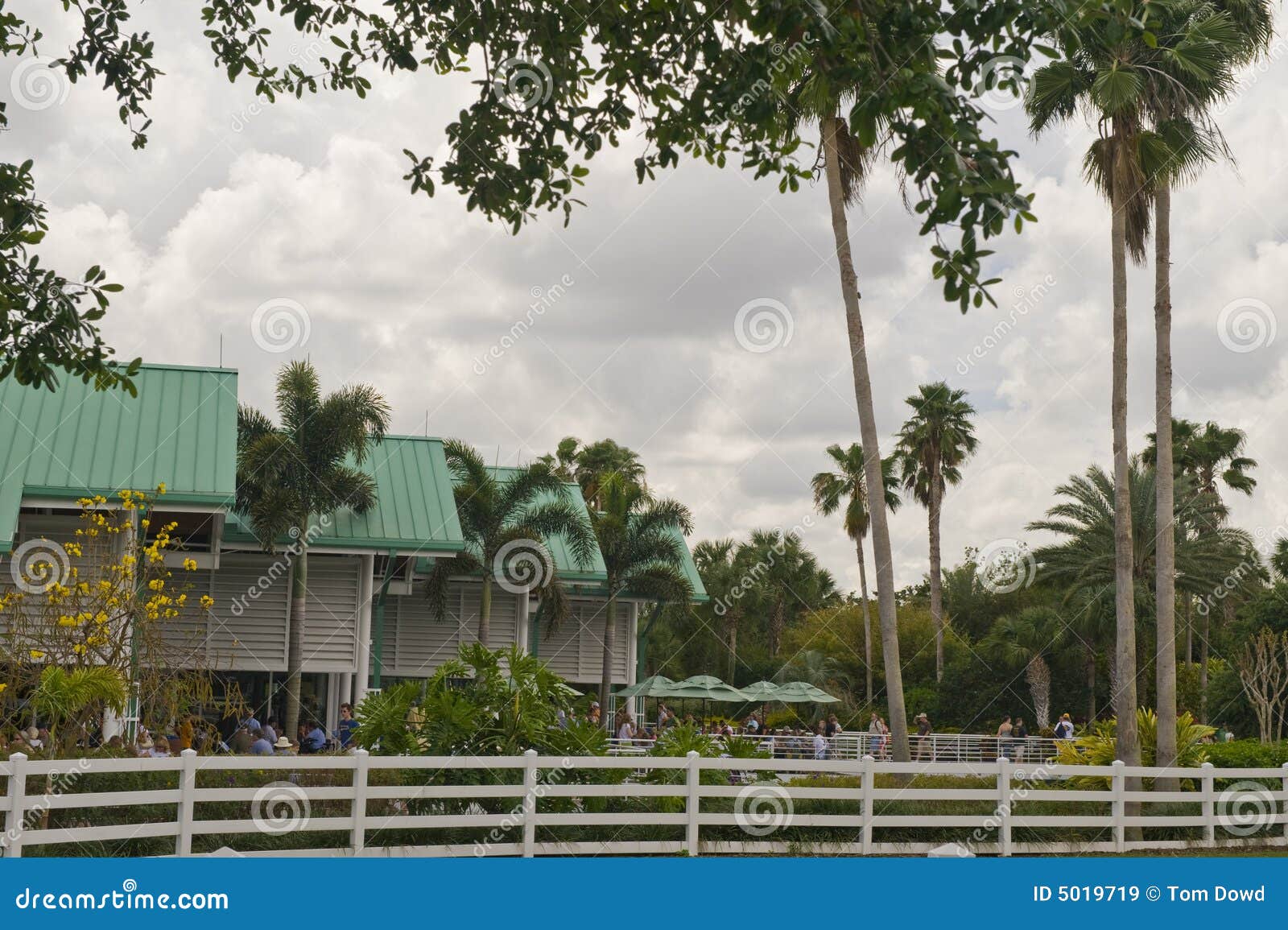 Tropical Plantation Restaurant Stock Image - Image of tropic, trees ...