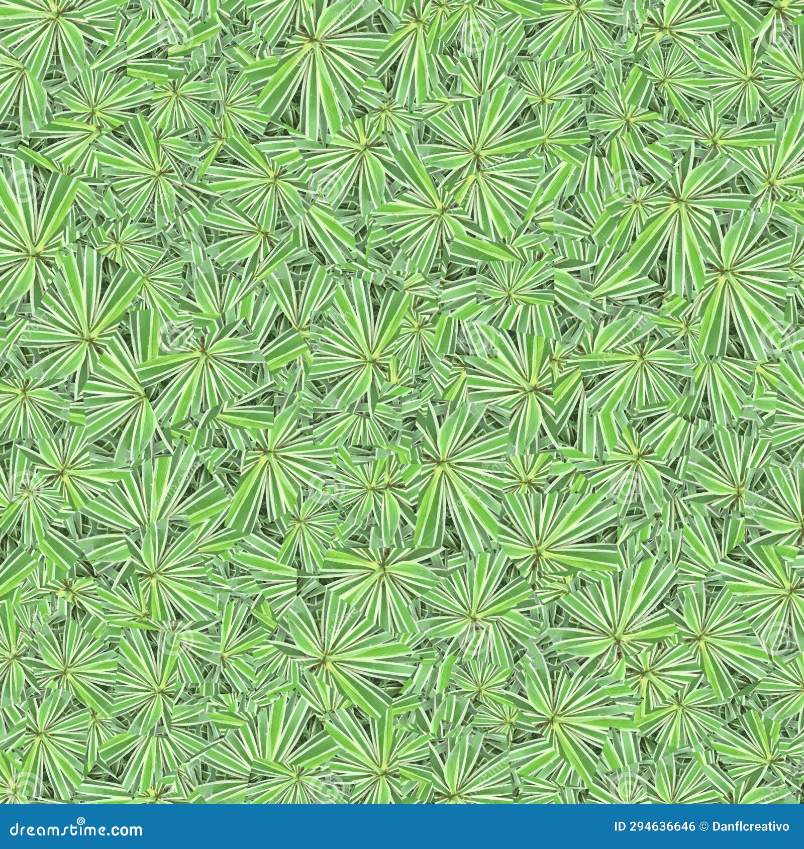 Tropical Plants Motif Random Pattern Stock Illustration - Illustration ...